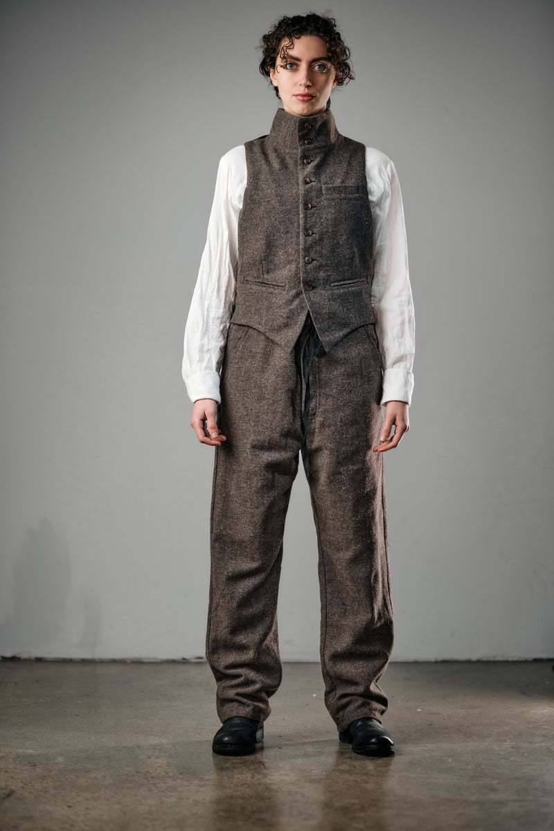 Woollen High Collar Vest – E.S.S