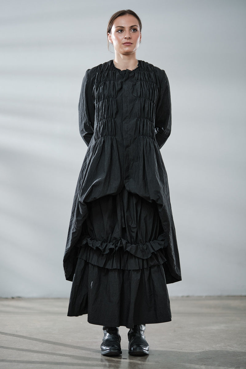 Shirring Shirt Dress – E.S.S